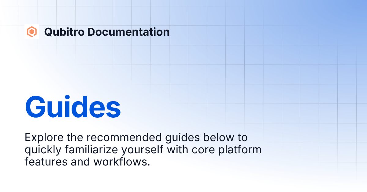 Guides | Qubitro Documentation