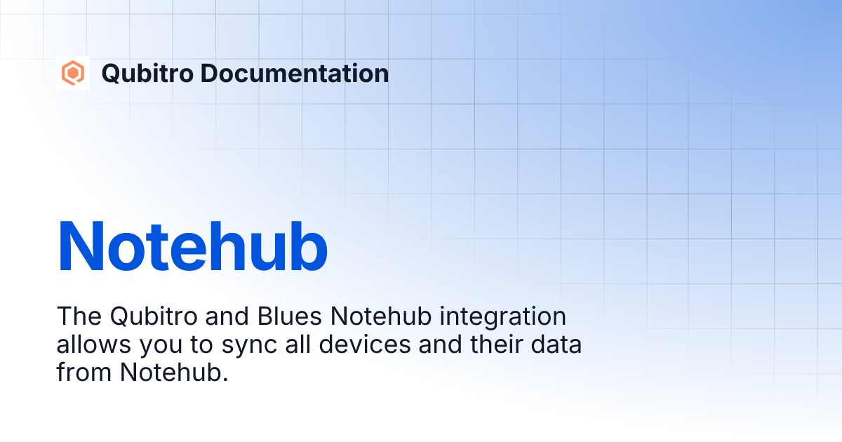 Notehub | Qubitro Documentation