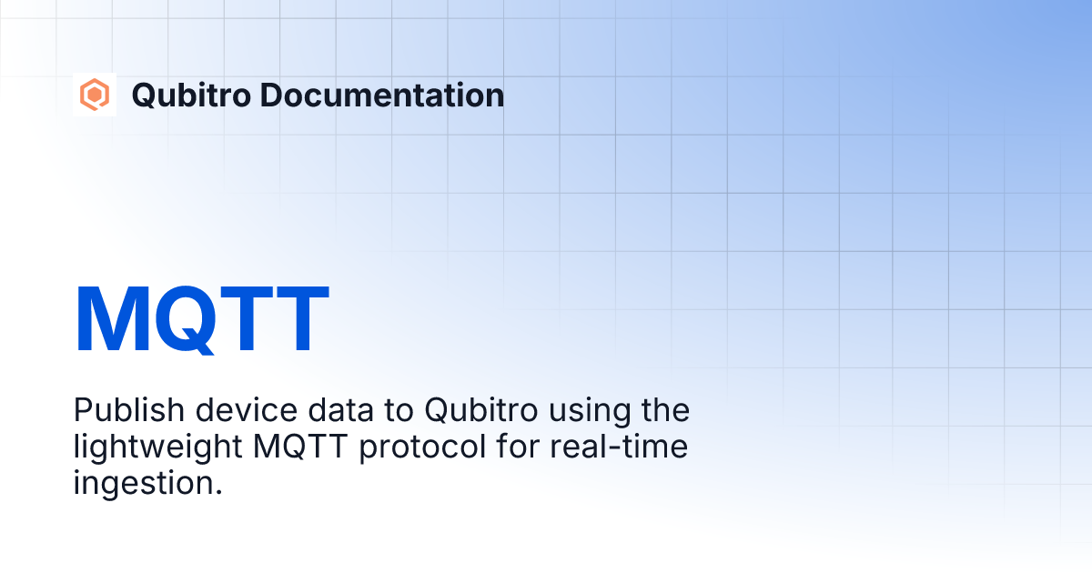 MQTT | Qubitro Documentation